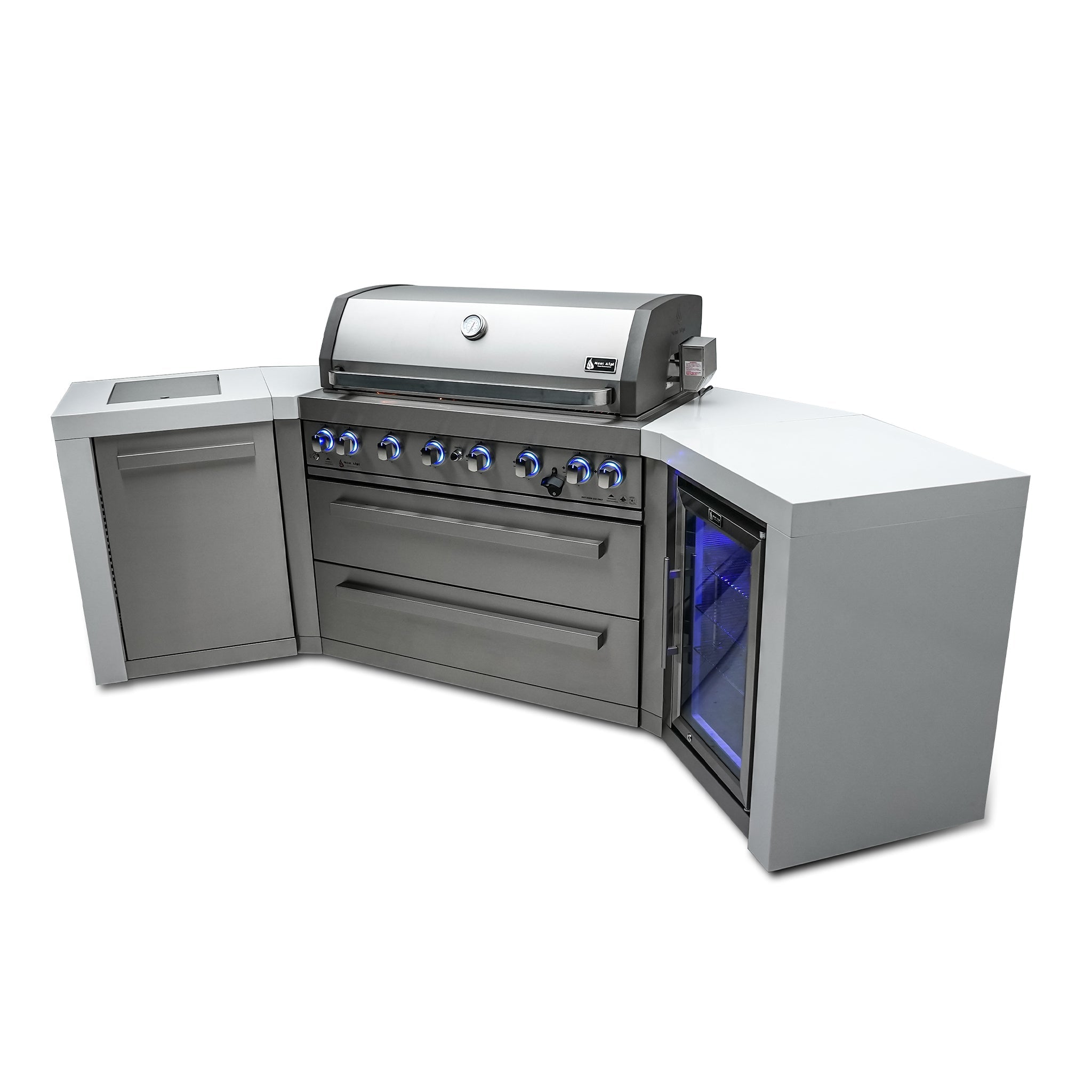 Deluxe 6-Burner Propane Gas BBQ Island Grill - MAi805-D45FC by Mont ...