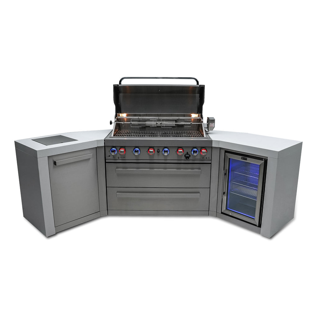 Deluxe 6-Burner Propane Gas BBQ Island Grill - MAi805-D45FC by Mont ...
