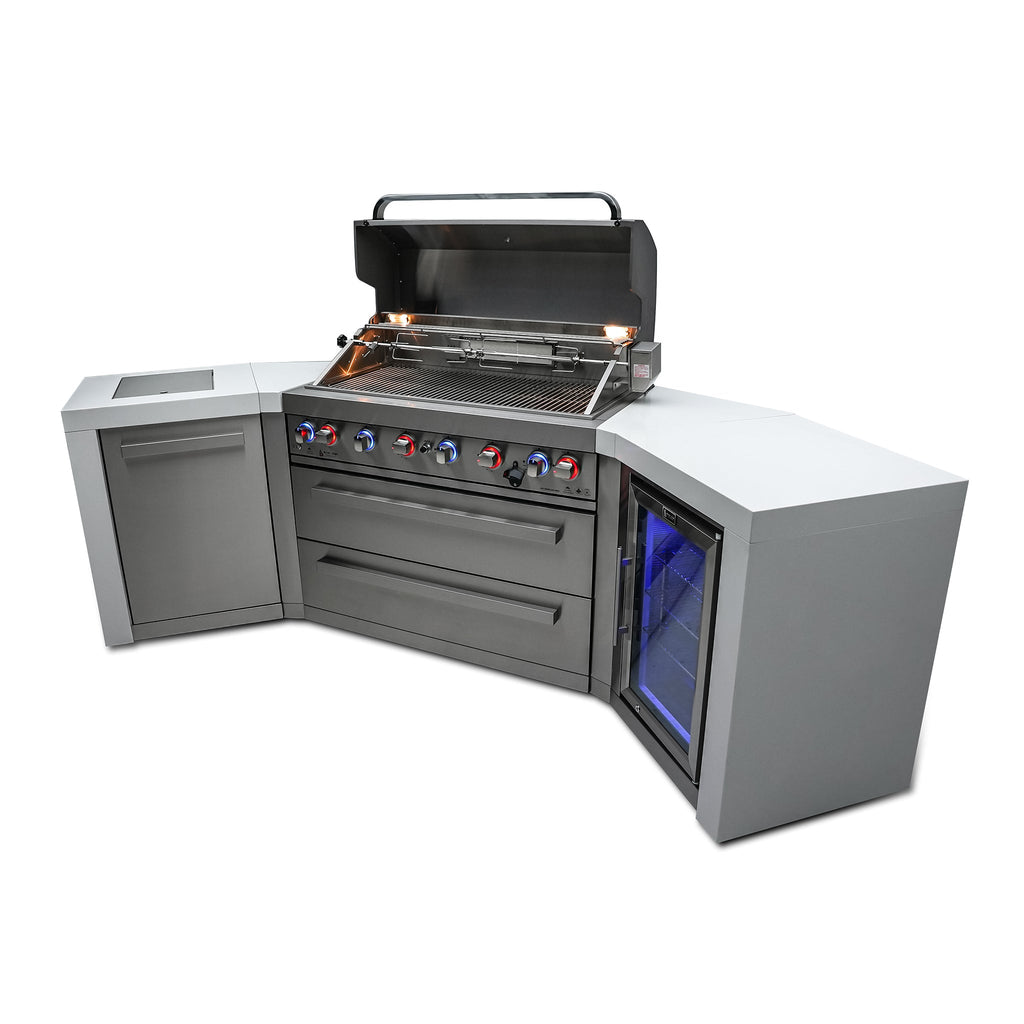 Deluxe 6-Burner Propane Gas BBQ Island Grill - MAi805-D45FC by Mont ...