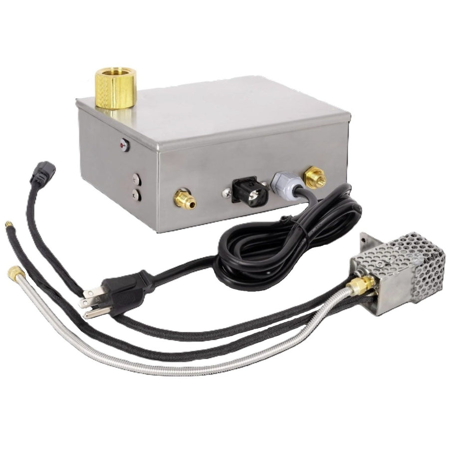 60" x 24" Rectangle Gravity Powder Coated Steel Fire Pit - Propane Gas ...