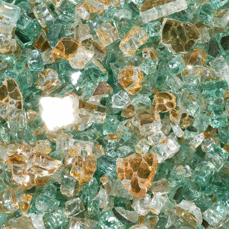 Starfire Glass 1/2" Broken Pre-Mixed Fire Glass (10lbs) | Fire Glass ...