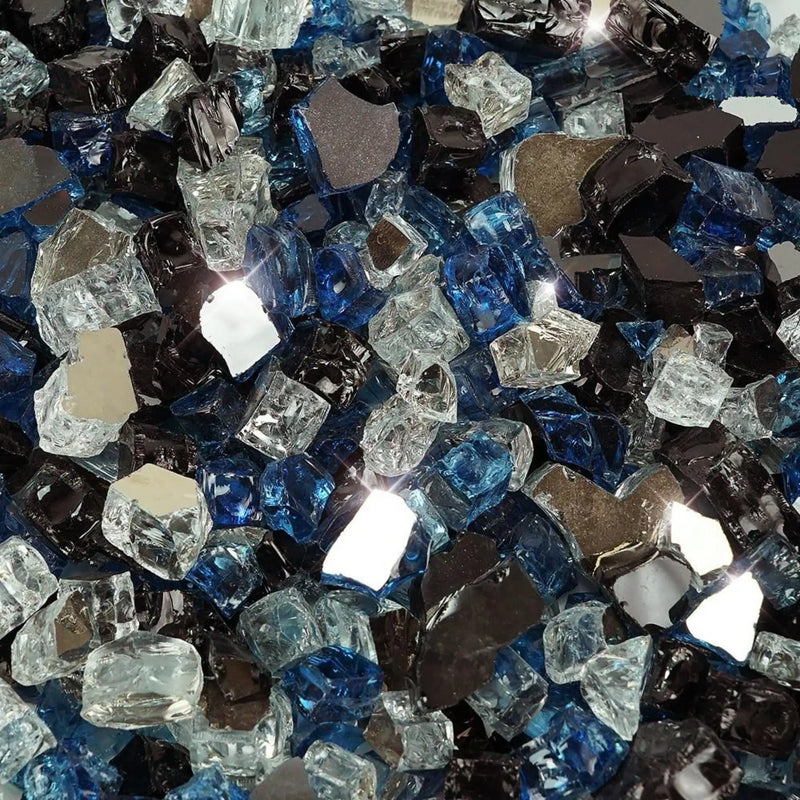 Starfire Glass 1/2" Broken Pre-Mixed Fire Glass (10lbs) | Fire Glass ...