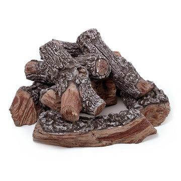 20-Inch Split Bark Fire Pit Gas Log Set | Fire Pit Logs - Starfire Direct