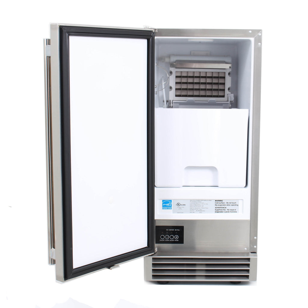 15" Blaze 50 LB Outdoor Ice Maker – Starfire Direct