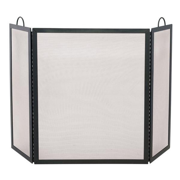 3 Fold Black Wrought Iron Screen - Large – Starfire Direct