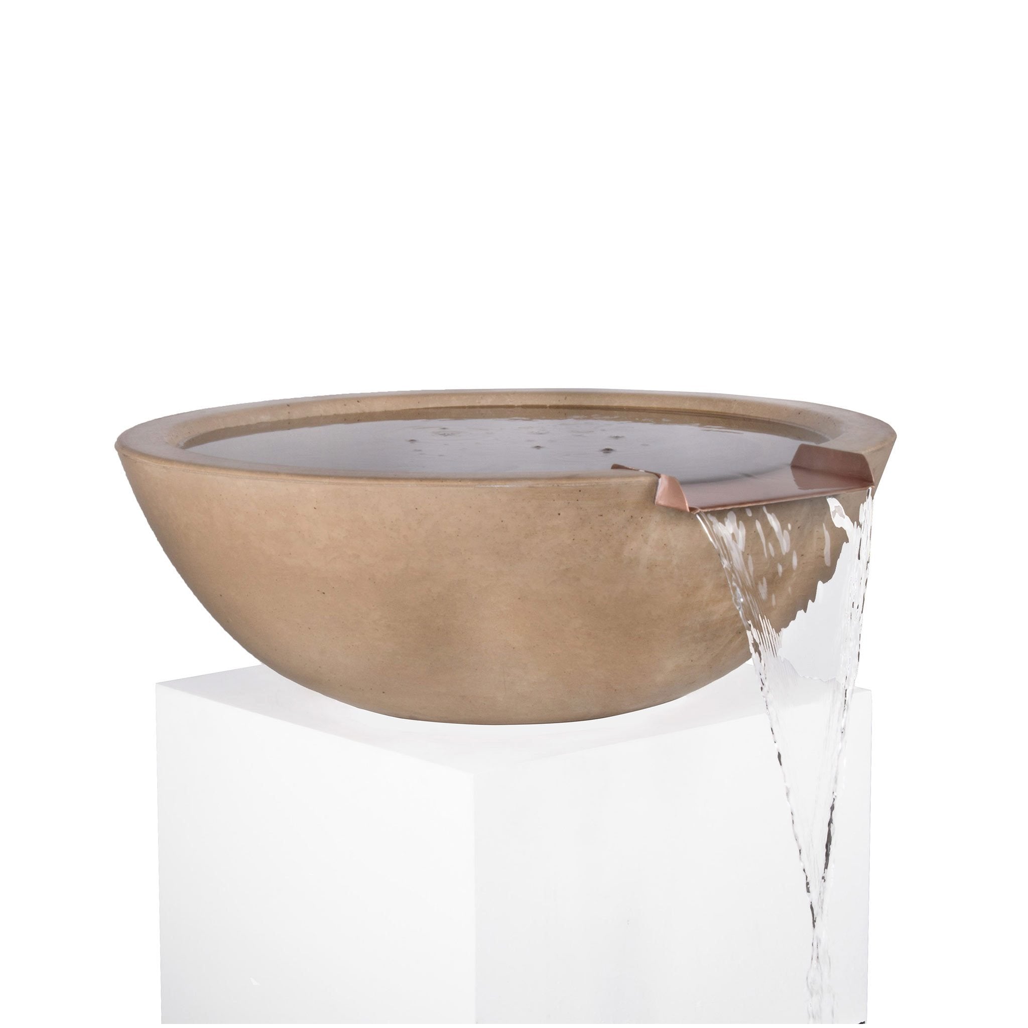 The Outdoor Plus 33" Round Concrete Water Bowl - Starfire Direct