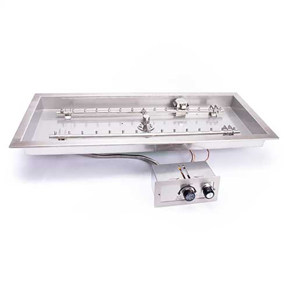 HPC Rectangle Drop-In Push Button Ignition Torpedo Fire Pit H-Burner ...