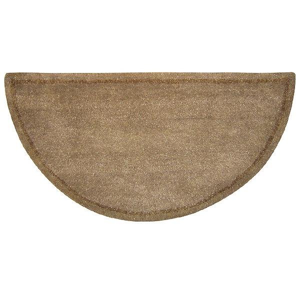 Beige Hand-Tufted Wool Hearth Rug – Starfire Direct
