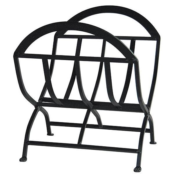 Black Wrought Iron Log Rack 15x22 – Starfire Direct