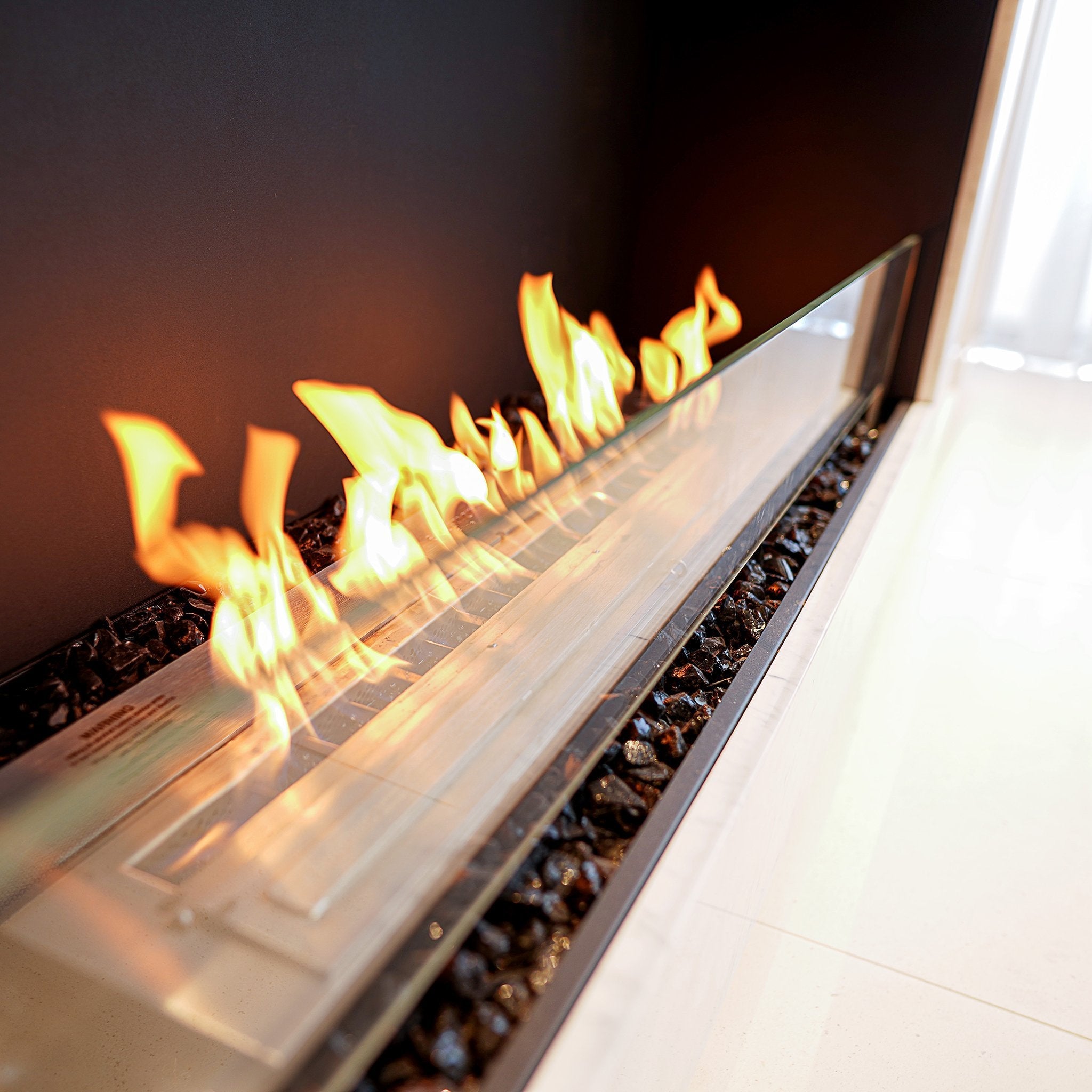 Black Glass Charcoal for Fire Pit | Charcoal Fire Glass – Starfire Direct