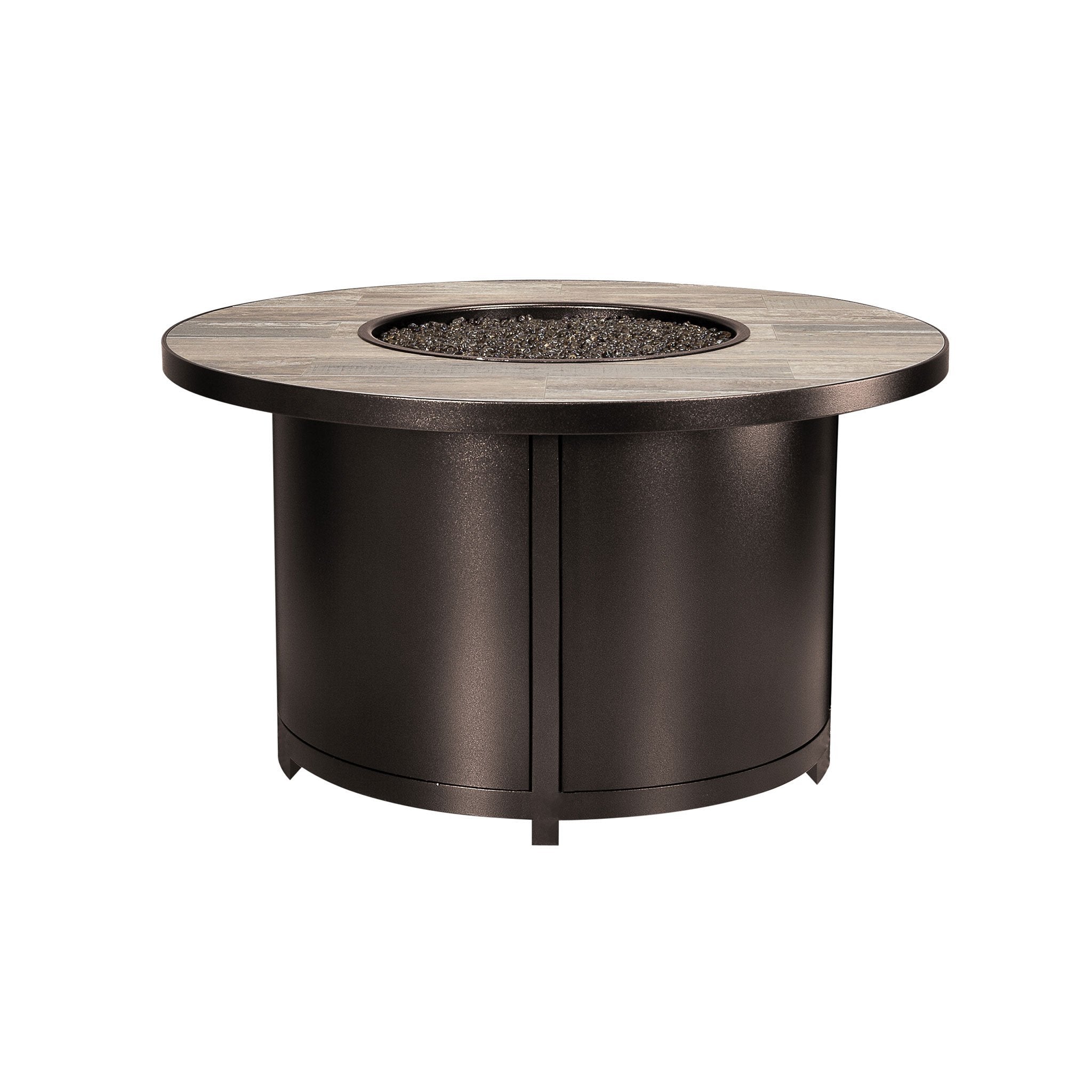 OW Lee 42" Round Chat Height Capri Fire Pit Table – Starfire Direct