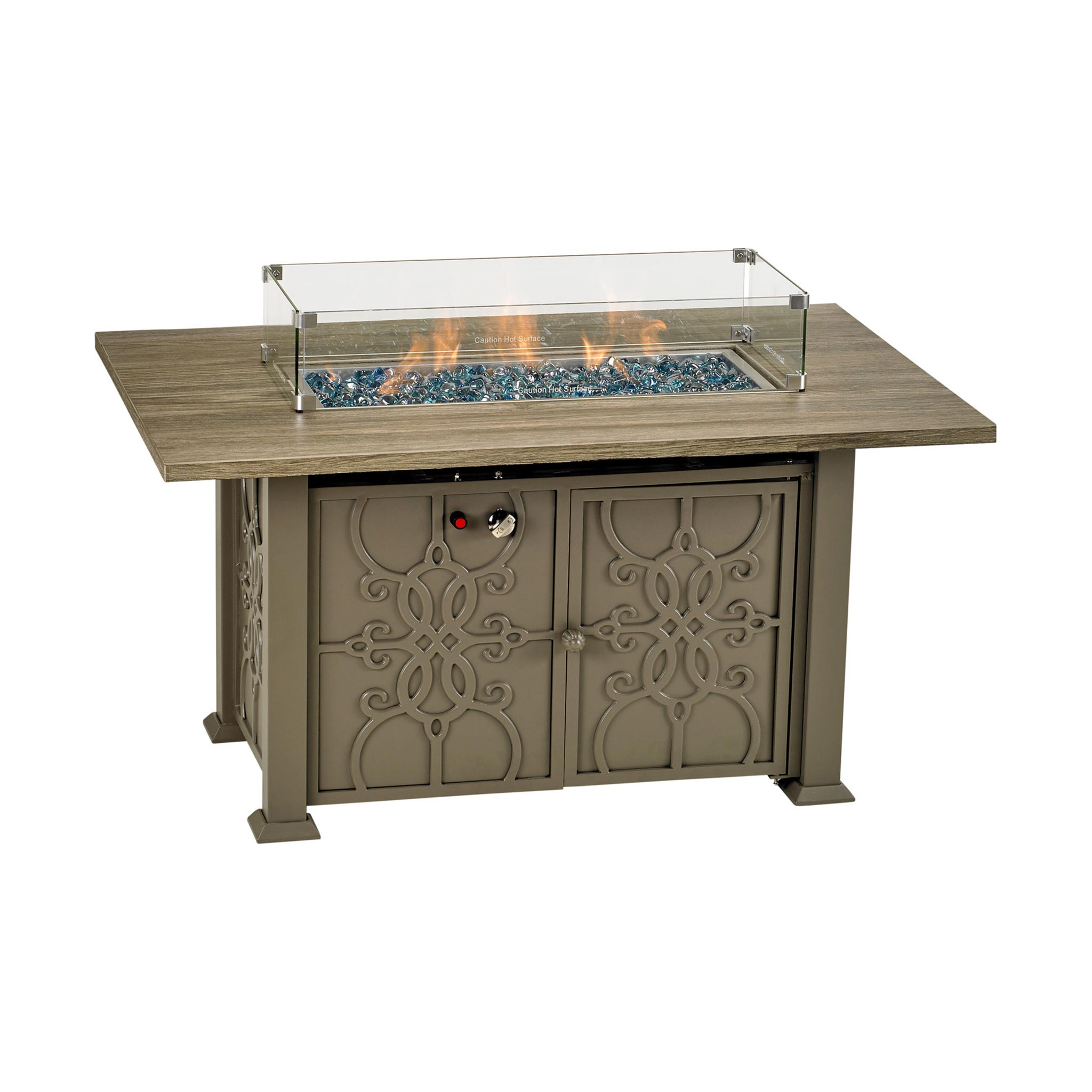 Patio Resort Lifestyles Rome Rectangle Gas Fire Table - Starfire Direct