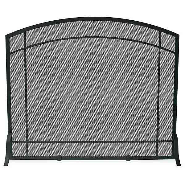 Single Panel Black Wrought Iron Screen with Mission Design – Starfire ...