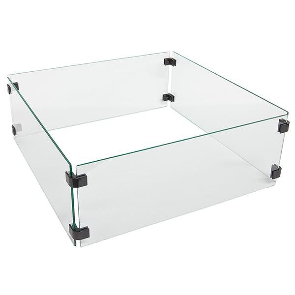 Starfire Designs 31" Square Fire Pit Glass Wind Guard – Starfire Direct