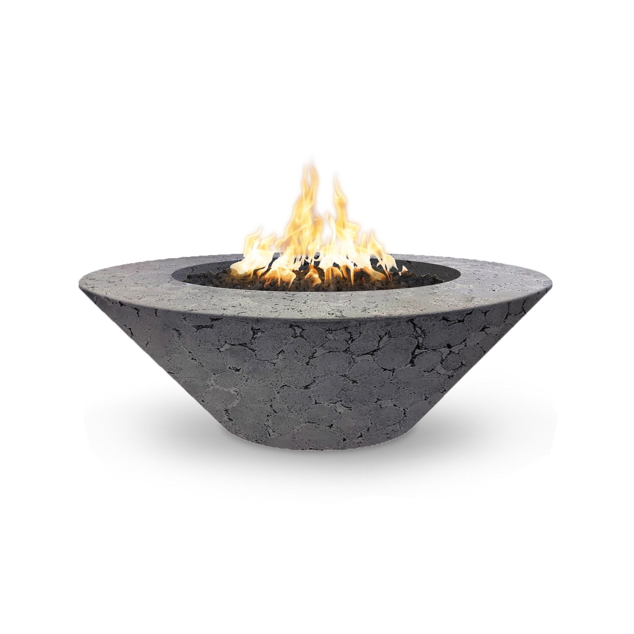 The Outdoor Plus 60" Cazo Wide Ledge Concrete Gas Fire Pit - Natural ...